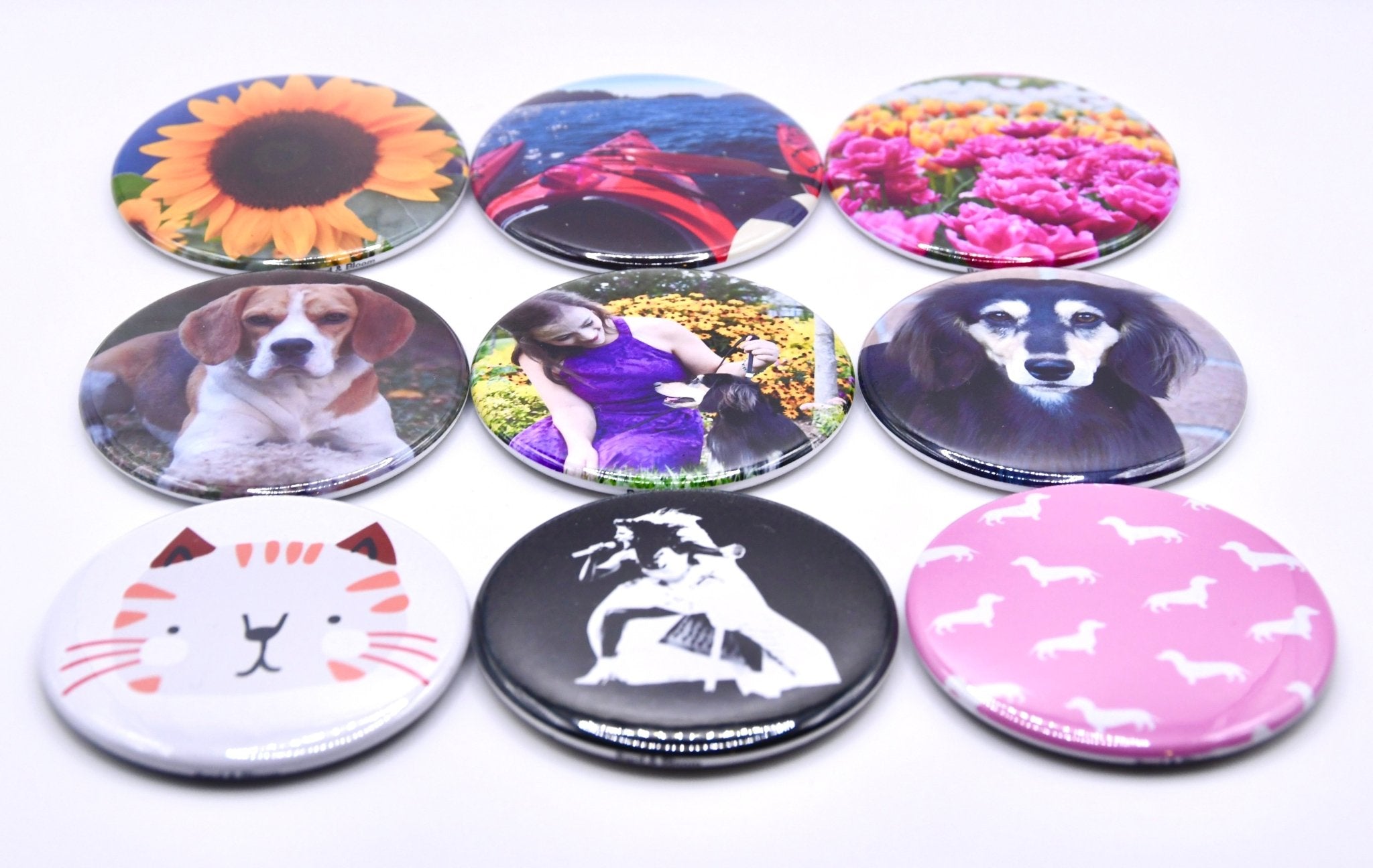 Round photo magnets 2.25", set of 3, 6, 9, or 12 – Bard and Bloom