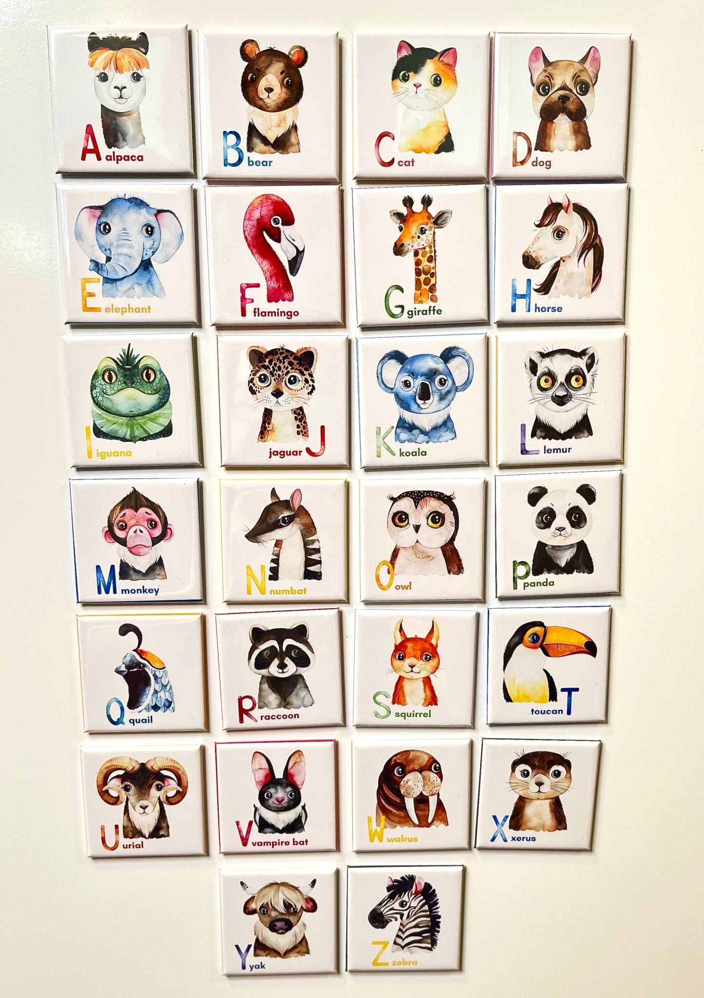 Animal Alphabet Magnet Set | Fun & Educational ABC Magnets – Bard and Bloom