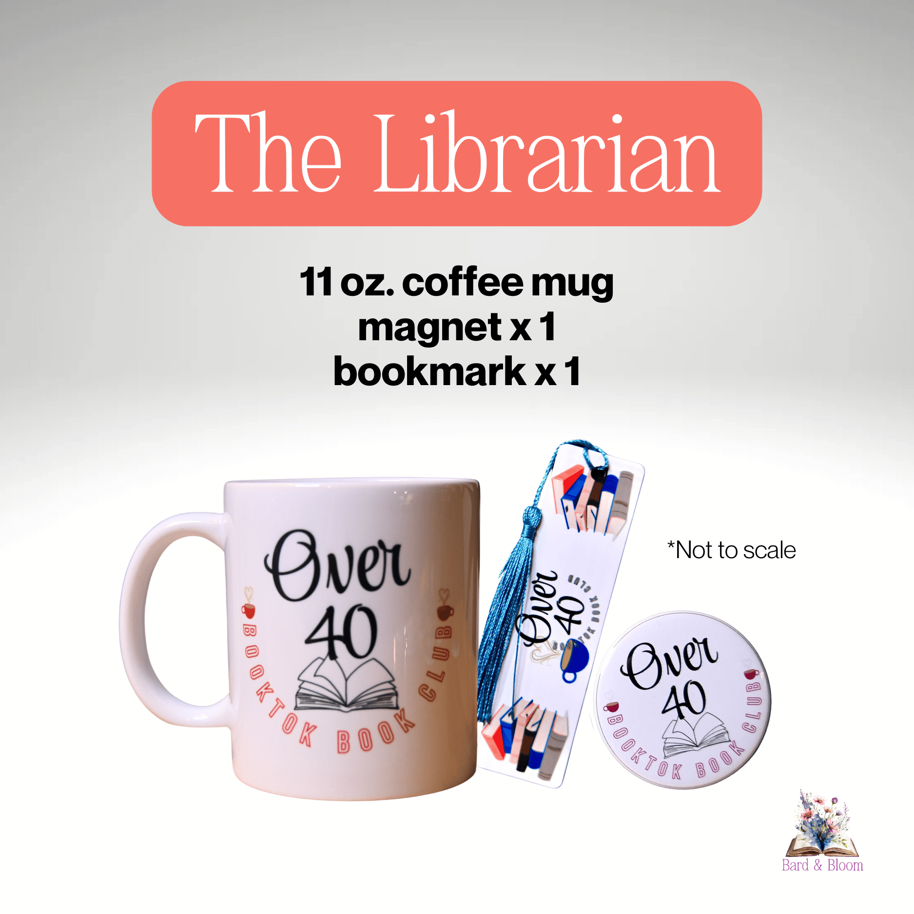 Over 40 BookTok Book Club merch pack - The Librarian – Bard and Bloom